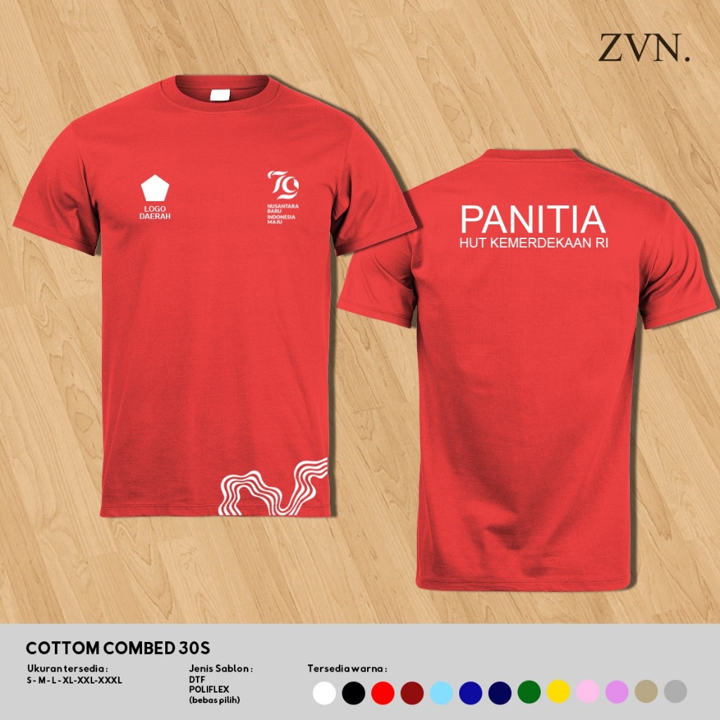 Jual Custom KAOS PANITIA LOGO TERBARU 17 agustus - GRATIS tambah logo ...