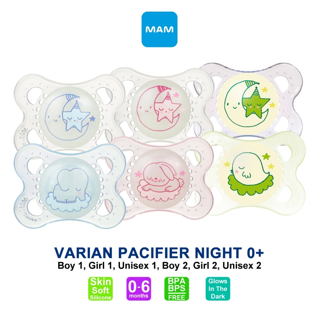 Jual MAM Pacifier Air/Night 0m+ 6m+ Empeng Bayi | Shopee Indonesia