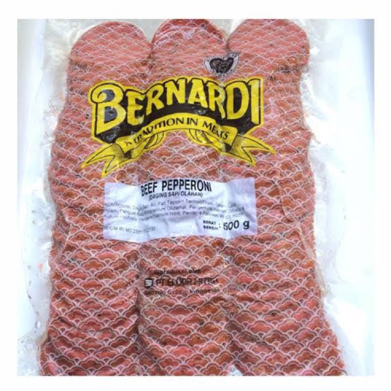 Jual Bernardi beef pepperoni 500 gr | Shopee Indonesia