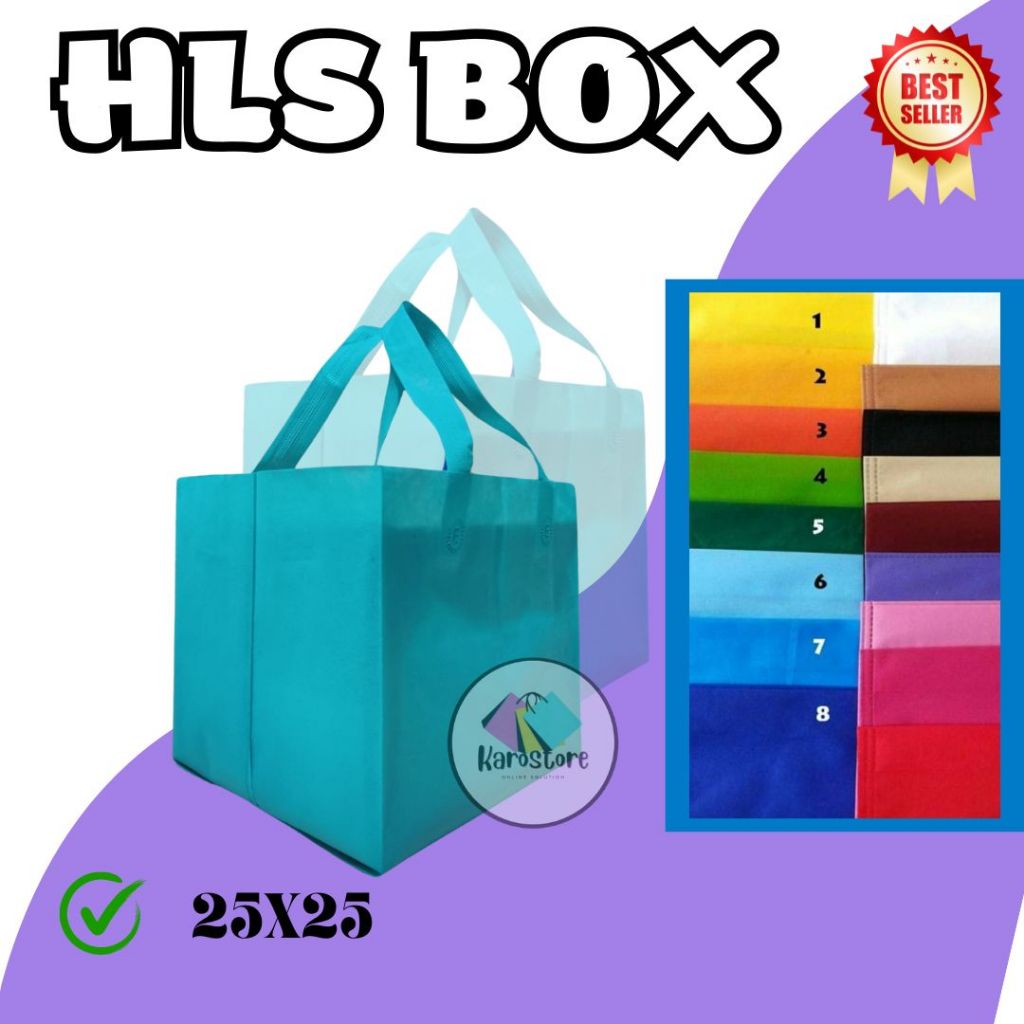 Jual Tas spunbond box 25 x 25 (1 Lusin) box gift kotak nasi berkat hajatan syukuran | Shopee ...
