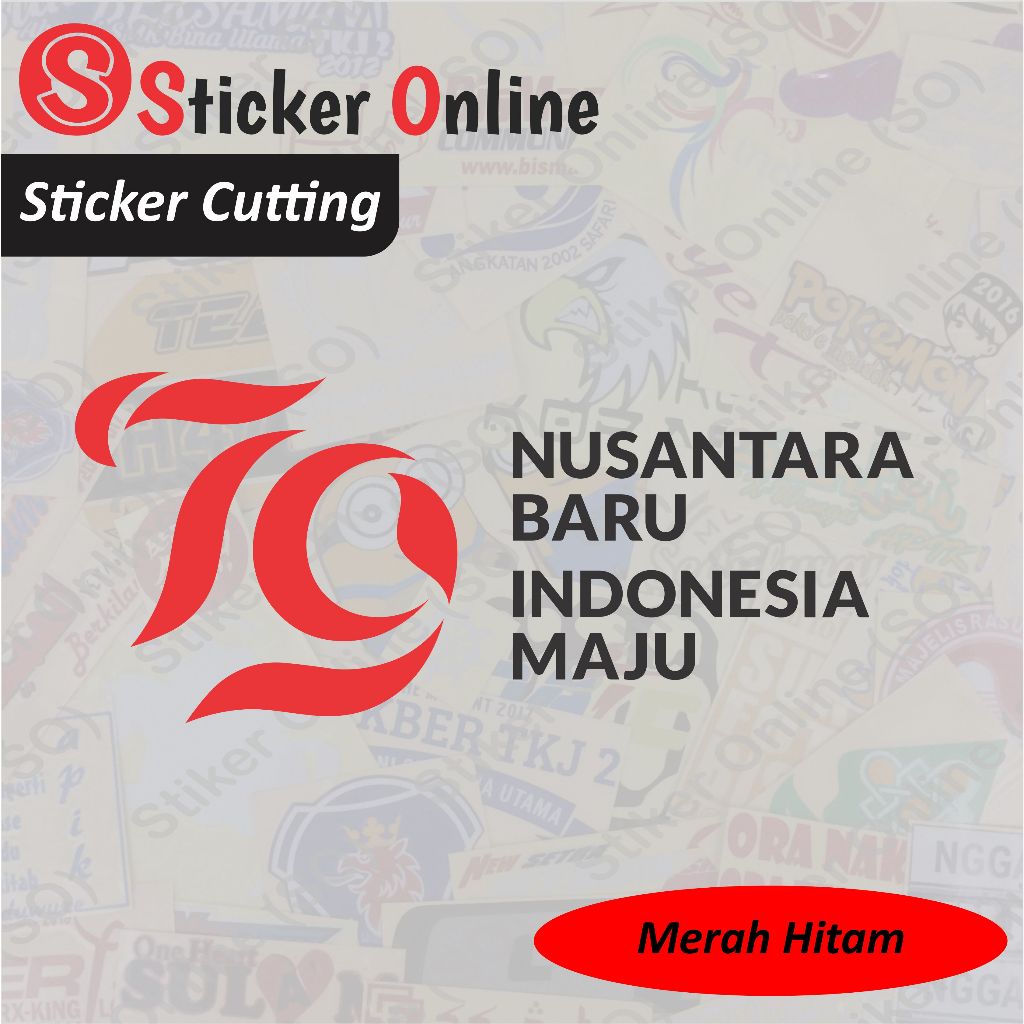 Jual Stiker Logo HUT RI 79 Ukuran Besar | Sticker Cutting Logo HUT RI ...