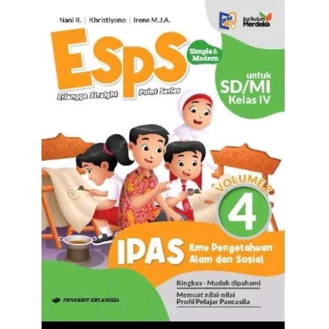 Jual Buku Esps IPAS Ilmu Pengetahuan Alam dan Sosial 4 Volume 2 Untuk SD/MI kelas V Kurikulum ...