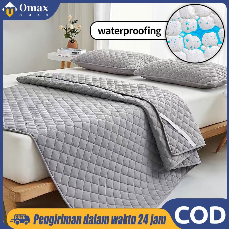 Jual 【Waterproof】Omax Mattress Protector Matras Protector Waterproof ...