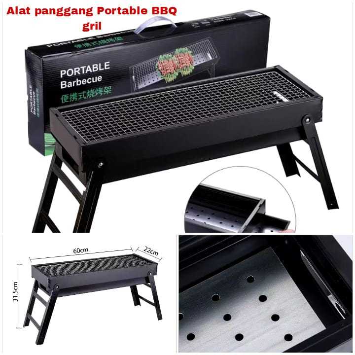 Jual Alat Panggang Portable BBQ Grill PLD-02/Alat Panggang Barbeque ...
