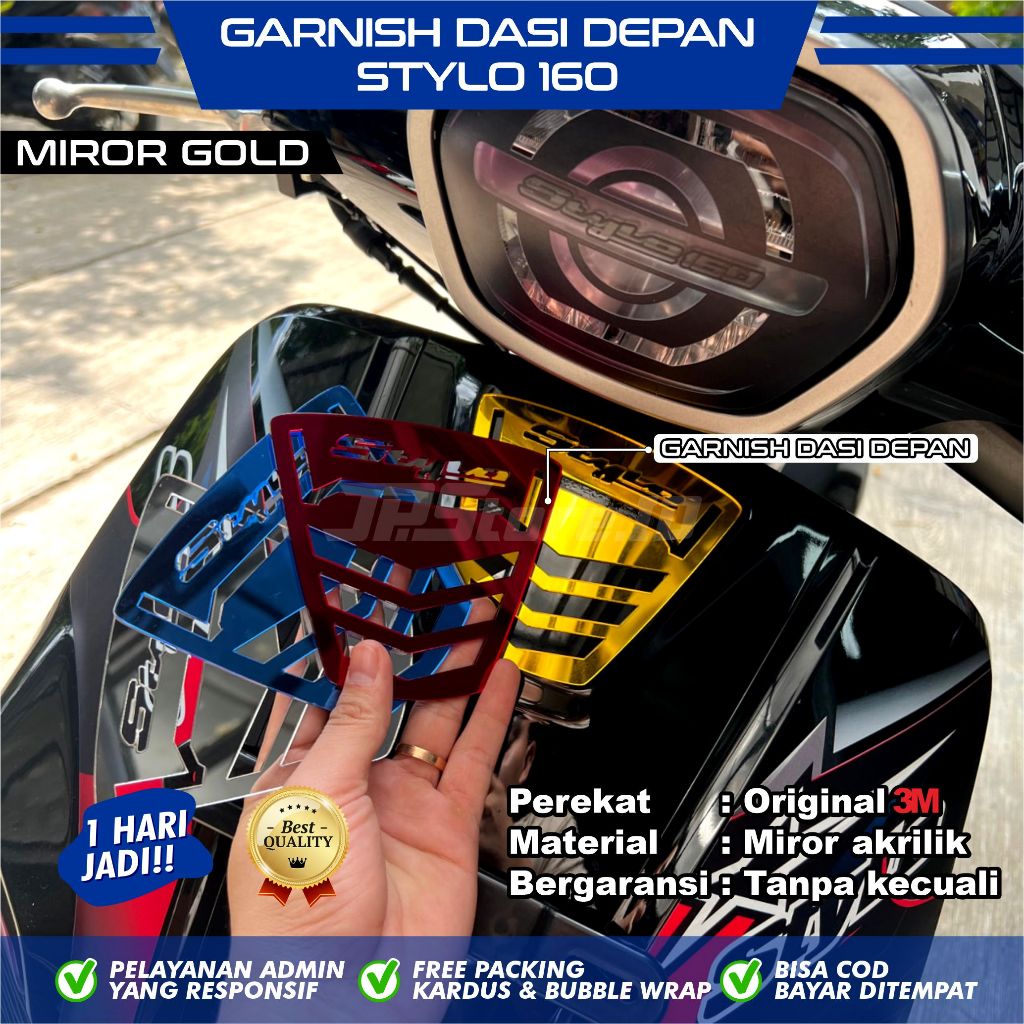 Jual Aksesoris Garnish Cover Emblem Honda Stylo 160 - JPS | Shopee ...