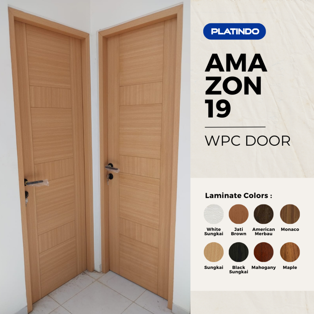 Jual Pintu Platindo WPC Amazon 19 (Custom Ukuran) | Shopee Indonesia