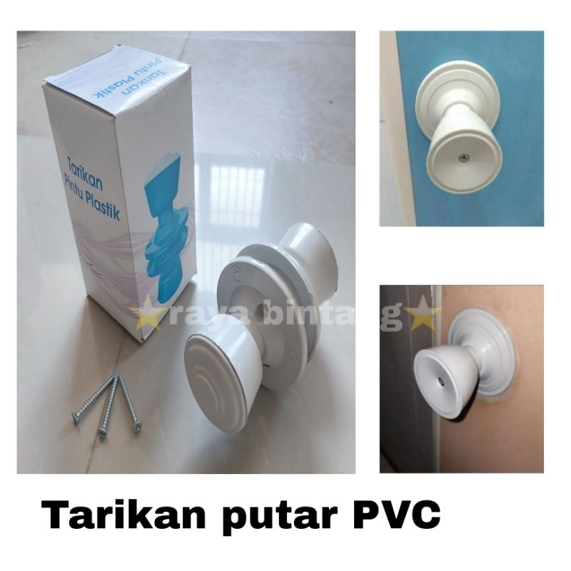 Jual TARIKAN PUTAR bulat pegangan pintu wc toilet kamar mandi pvc ...
