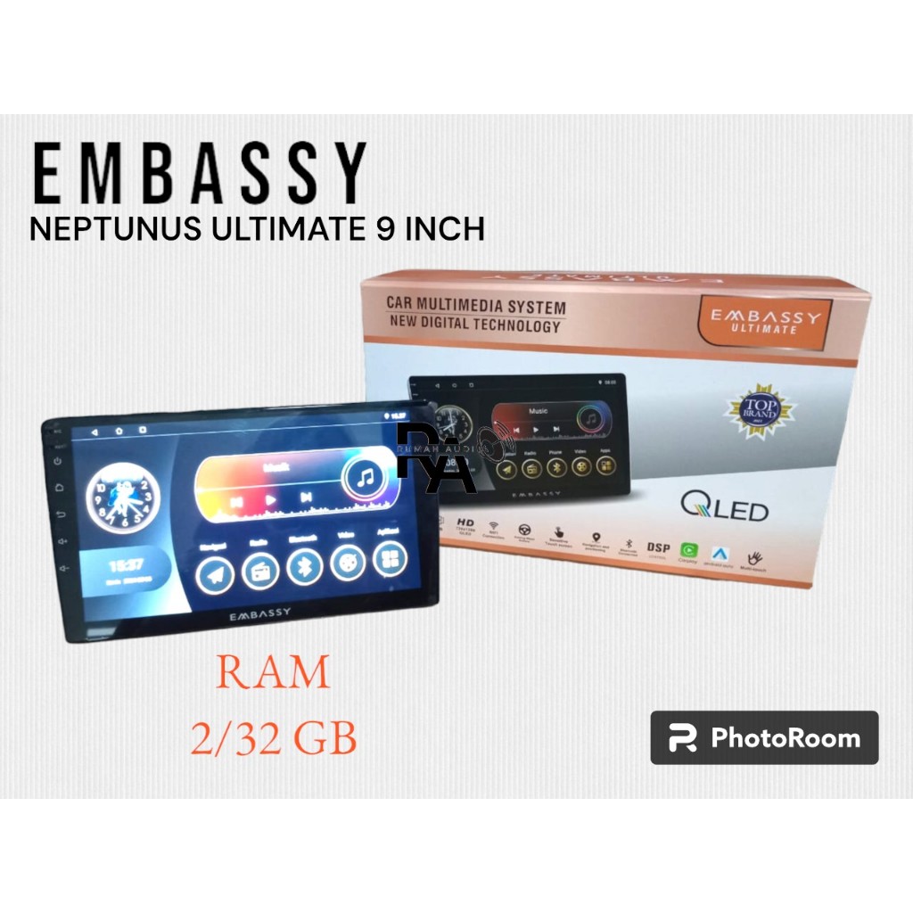 Jual Head Unit Android Embassy Neptunus Ultimate 9 inch Ram 2/32 GB ...