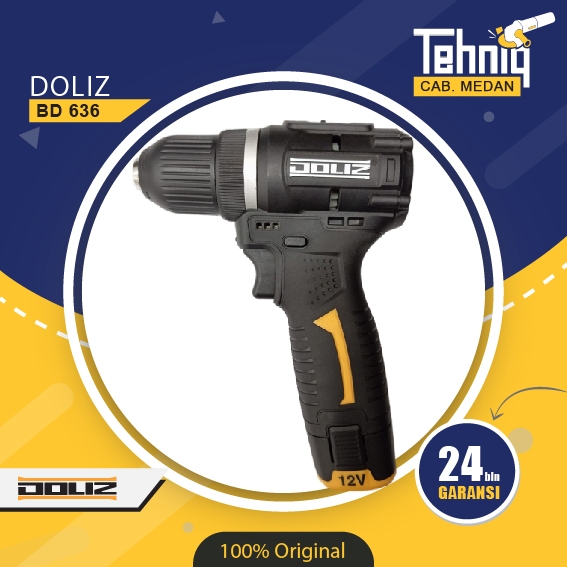 Jual DOLIZ Cordless Brushless Drill BD636 High Speed 12V,10mm | Shopee ...