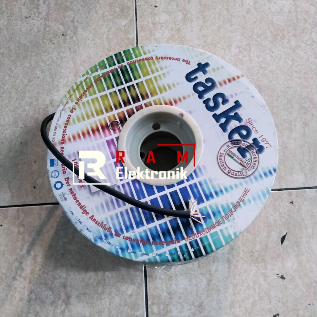 Jual Kabel Cable Mic Microphone TASKER C114 Original 1 Roll 100M Full ...