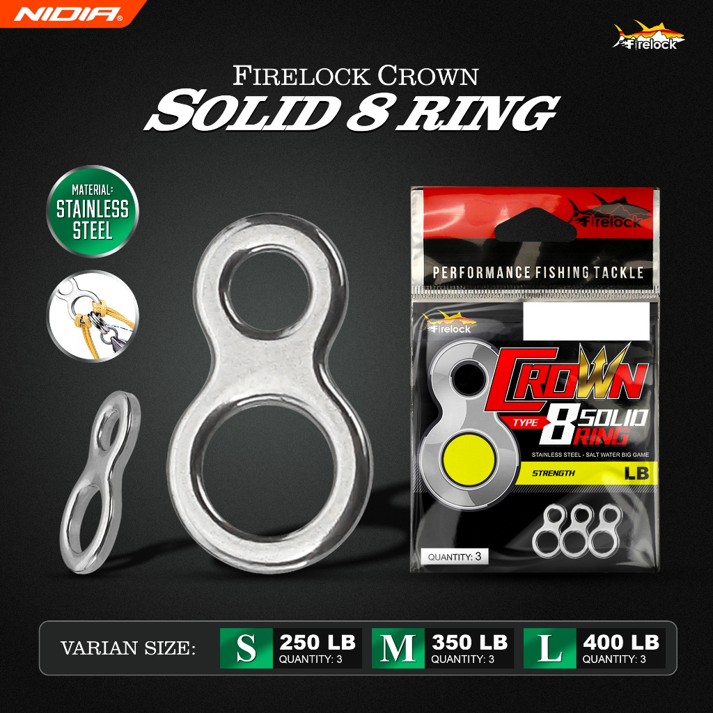 Jual Solid Ring Model 8 - Firelock CROWN Figure 8 Ring | Shopee Indonesia