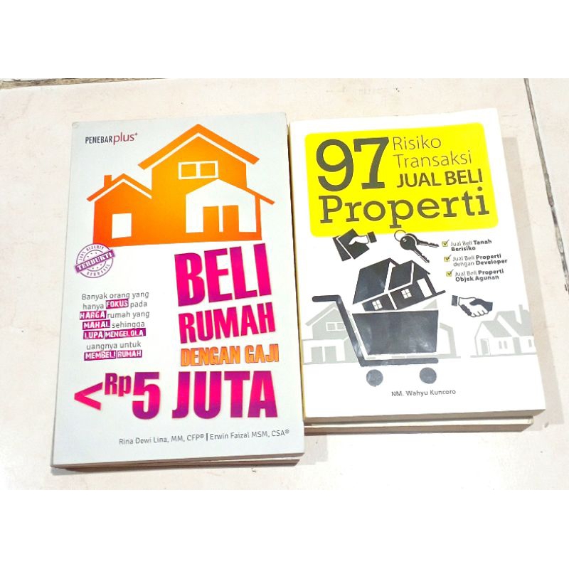 Jual ( OBRAL ) BUKU MOTIVASI BISNIS // PROPERTI // BELI RUMAH DENGAN GAJI RP 5 JUTA // 97 RISIKO ...