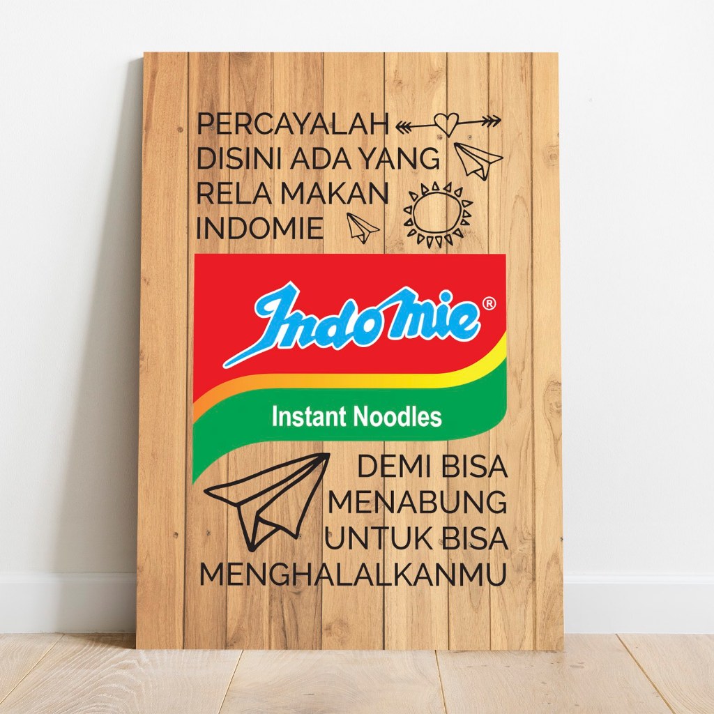 Jual Poster Rela Makan Indomie Demi Bisa Menabung Untuk Menghalalkanmu ...