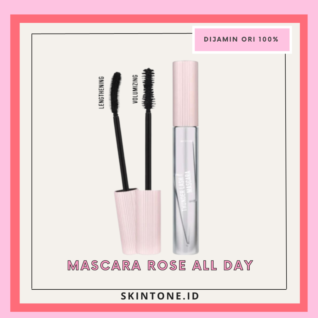 Jual MASCARA ROSE ALL DAY All New Thunder Lash Mascara Volumizing ...