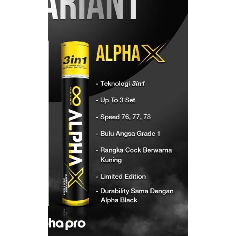 Jual Shuttlecock Alpha 3 in 1 Original | Shopee Indonesia