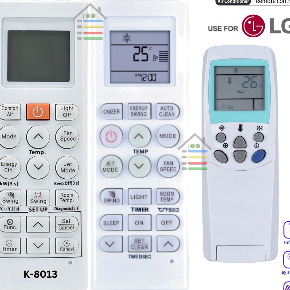 Jual KODE L66E REMOTE AC MULTI LG SPLIT INVERTER 5 2 PK TANPA SETTING ...