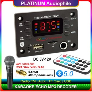 Jual Modul MP3 Bluetooth Decoder Karaoke Microphone Echo FM Radio AUX ...