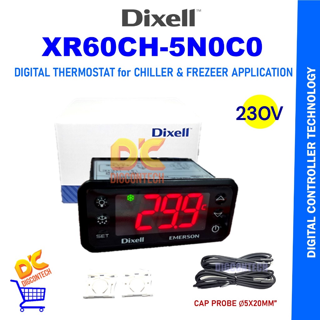 Jual XR60CH Temperature Digital Controller Dixell XR60CH-5N0C0 230V ...