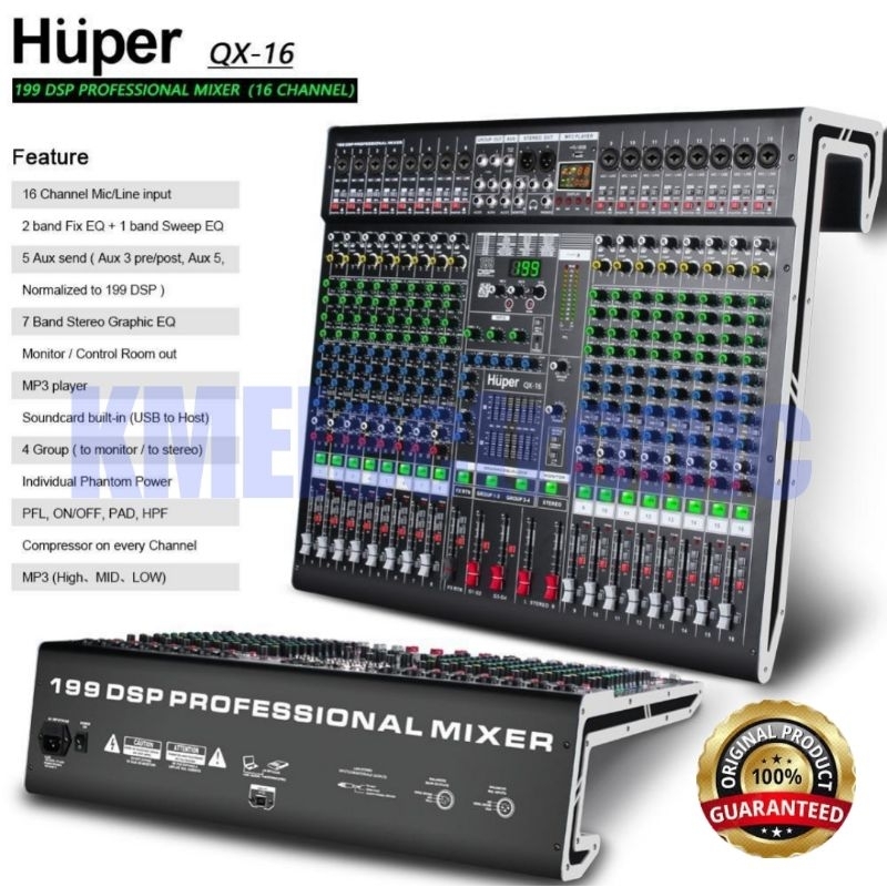 Jual MIXER HUPER QX 16 ORIGINAL / MIXER 16 CHANNEL HUPER / GARANSI 1 TAHUN | Shopee Indonesia