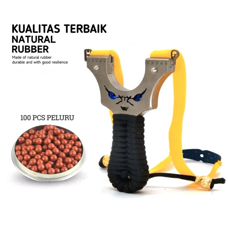 Jual KODE D95G ketapel slingshot modern maian lontar catapult stainless ...