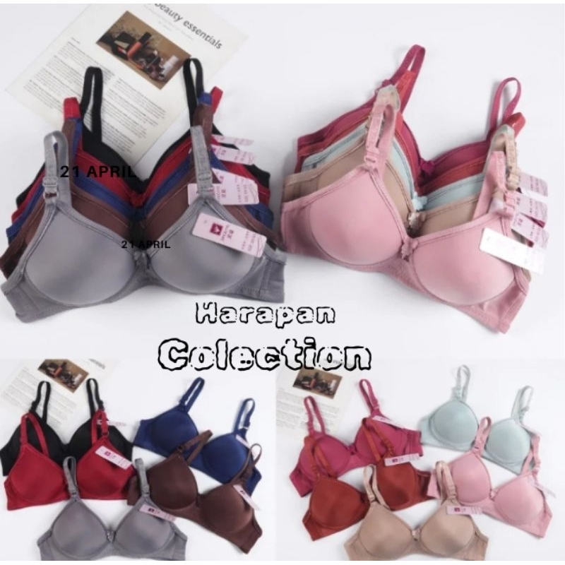 Jual BRA XIANGCAO BH BUSA TANPA KAWAT / BRA KAIT 2 POLOS WARNA WARNI CUP STANDAR | Shopee Indonesia