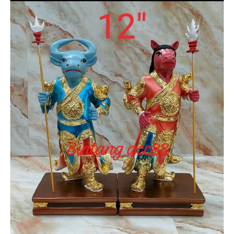 Jual patung dewa neraka / kerbau dan kuda - fiber - 12inch | Shopee ...