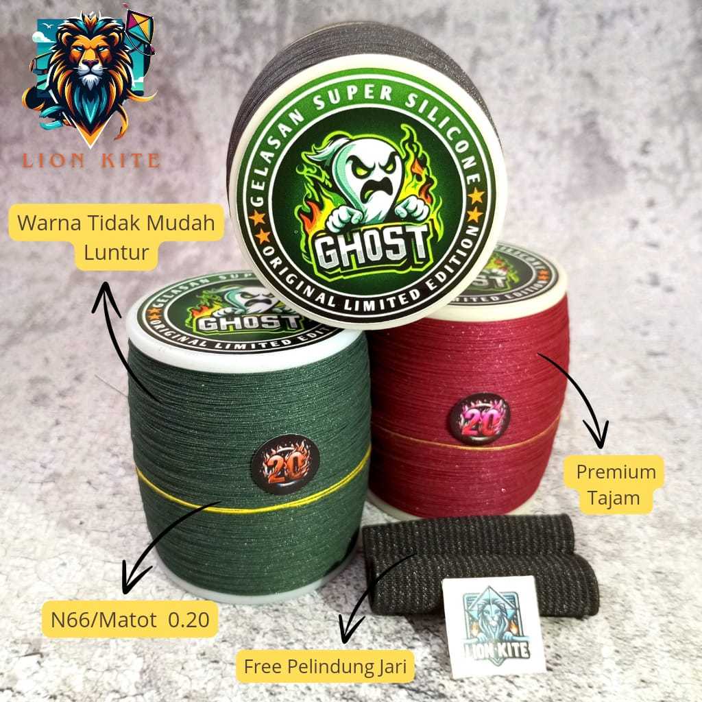 Jual Gelasan Layangan Super Ghost Original 1600 Yard Turnamen 0.22 inc ...
