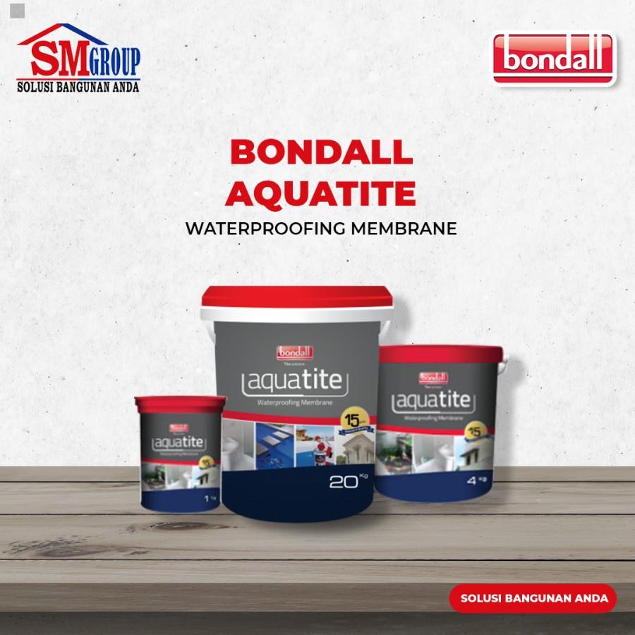 Jual BONDALL Aquatite Cat Pelapis Anti Bocor 1 Kg Dan 4 Kg | Shopee Indonesia