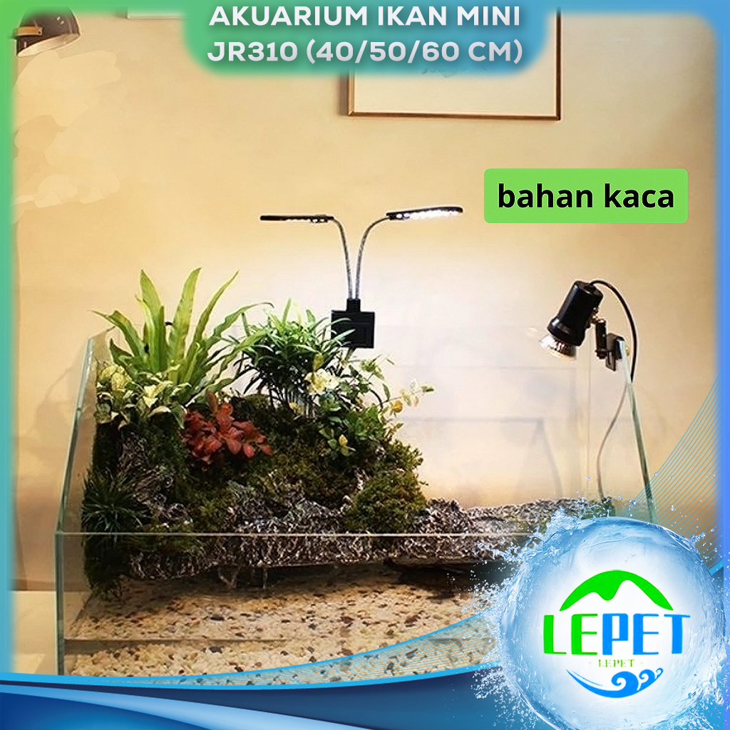 Jual LEPET Akuarium Ikan Mini JR310 (40/50/60 cm) Tangki Ikan Mini ...