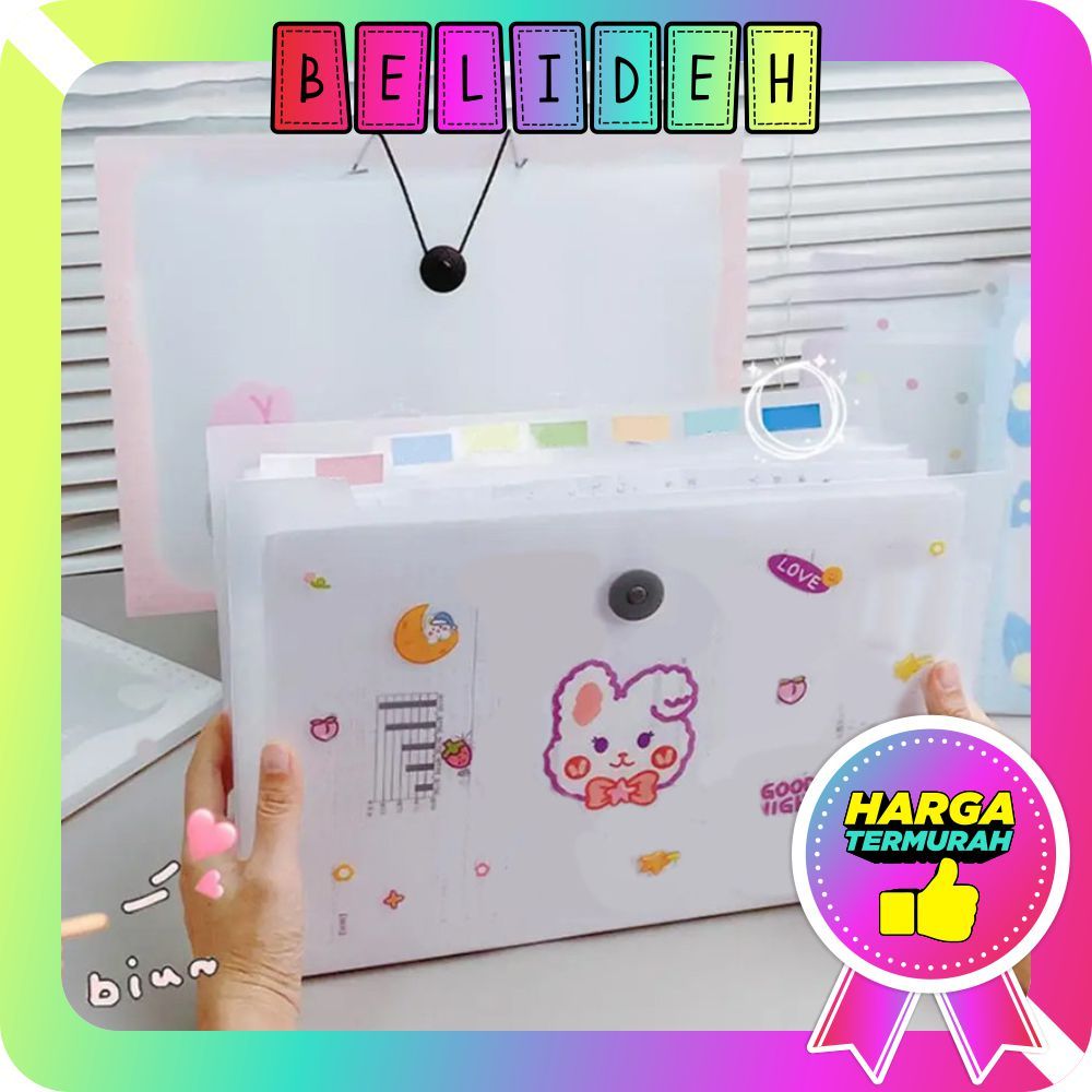 Jual ☛BELIDEH☚ Map Plastik / Folder A4 Cute Motif / Expanding File ...