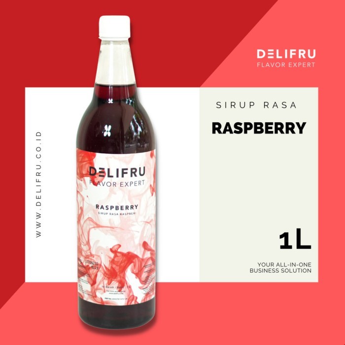 Jual Delifru Syrup Raspberry - Sirup Raspberry 1 Liter | Shopee Indonesia