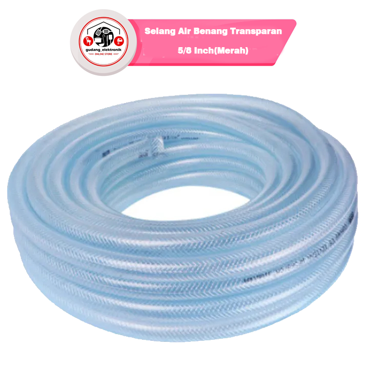Jual Selang Air Benang Transparan 5/8 Inch Harga Per Meter | Shopee Indonesia