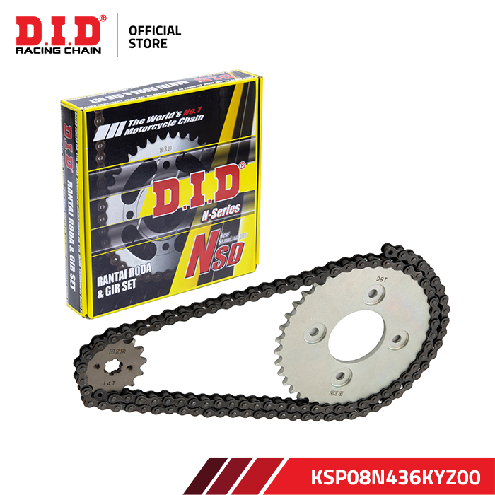 Jual Gearset / Gir set / Chain Kit DID KSP08N436KYZ00 (Supra X 125 Helm ...