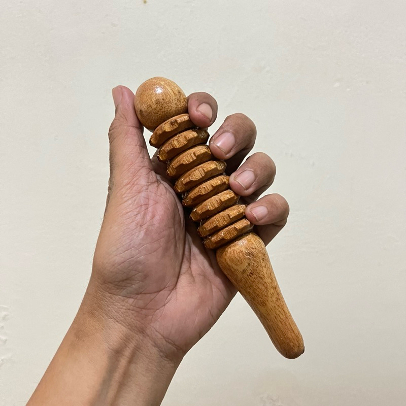 Jual Alat Pijat Refleksi Telapak Kaki Tangan Totok Terapi Pemijat Manual Tradisional Kayu ...