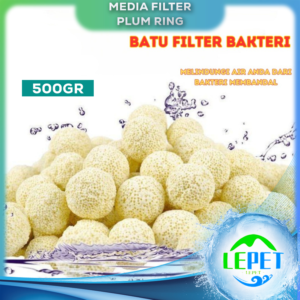 Jual LEPET Rumah Bakteri kuning Media Filter Aquarium Plum Ring Far ...