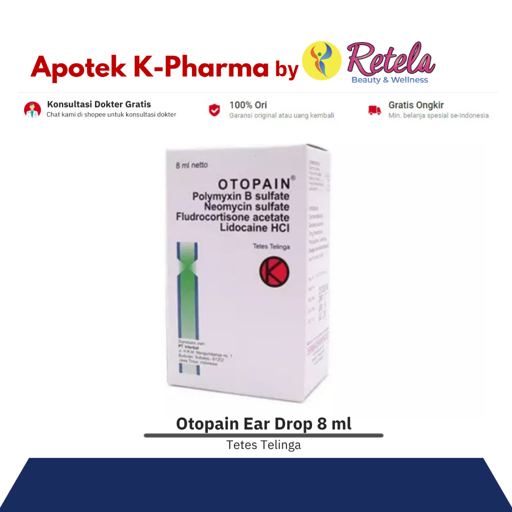 Jual OTOPAIN EAR DROPS 8 ML / TETES TELINGA | Shopee Indonesia