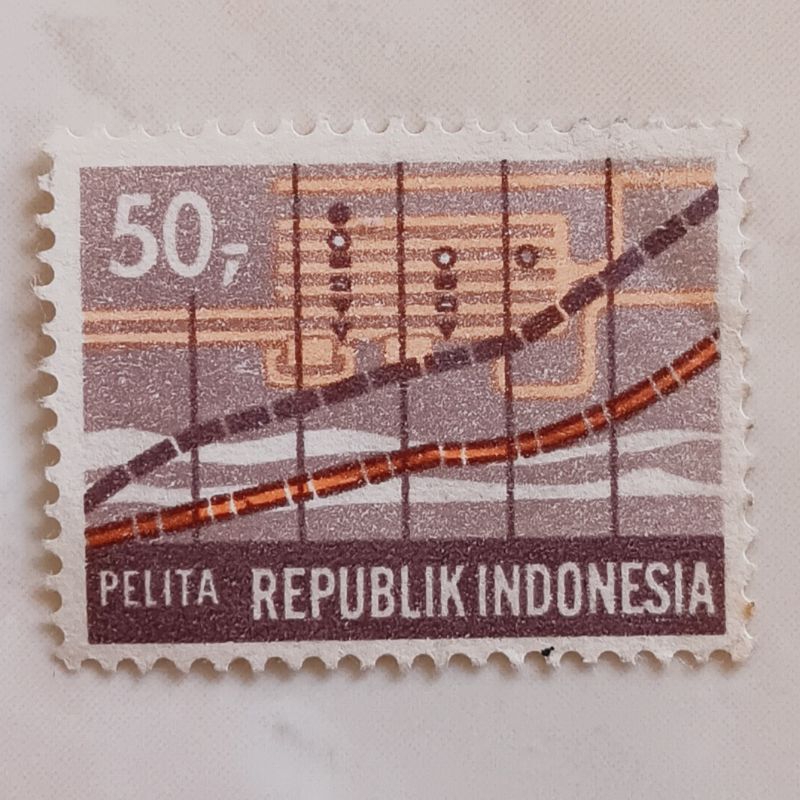 Jual (AF) Perangko Indonesia 1969 Pelita 50 rupiah CTO | Shopee Indonesia