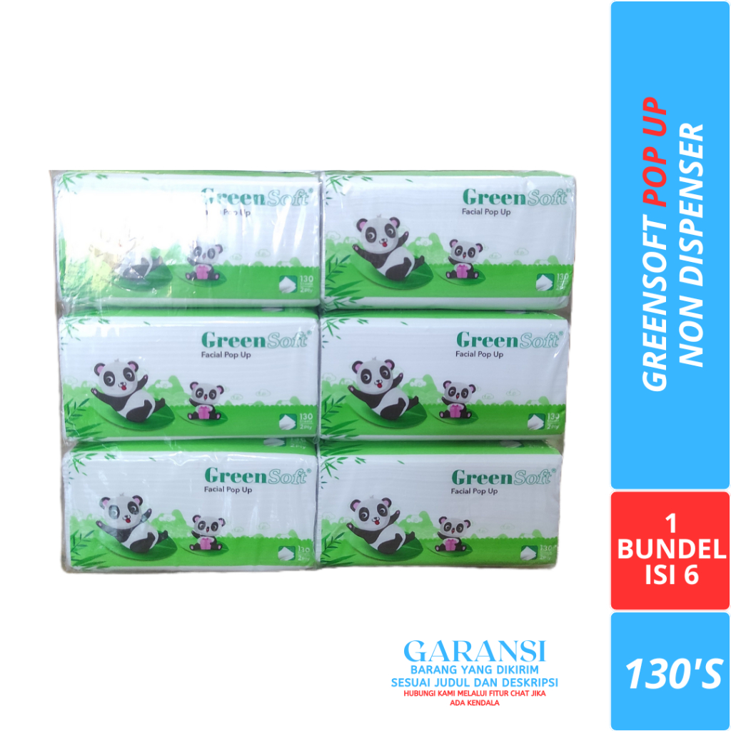 Jual 1 BUNDLE TISU GREENSOFT POP UP NON DISPENSER ISI 6 | Shopee Indonesia