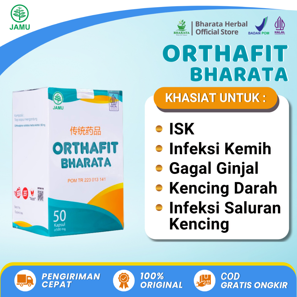 Jual Orthafit Bharata - Obat ISK Infeksi Saluran Kemih Kencing - Obat Gagal Ginjal Ampuh ...