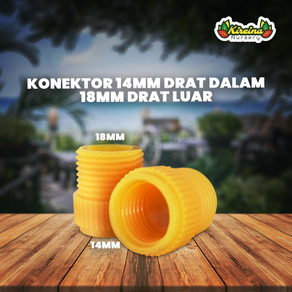 Jual Konektor 14mm Drat Dalam ke 18mm Drat Luar | Shopee Indonesia