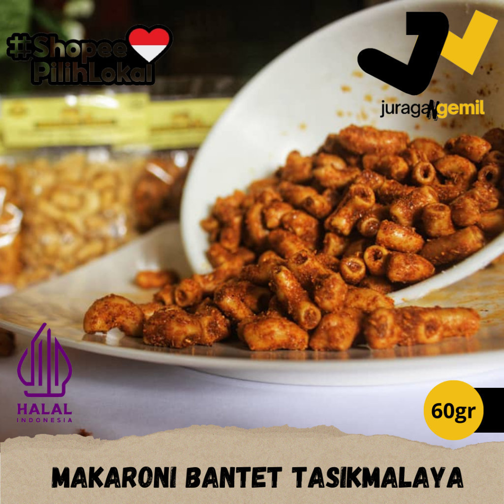 Jual 60gr Makaroni Bantet Cap Koki Rasa Original, Pedas & Extra Pedas ...