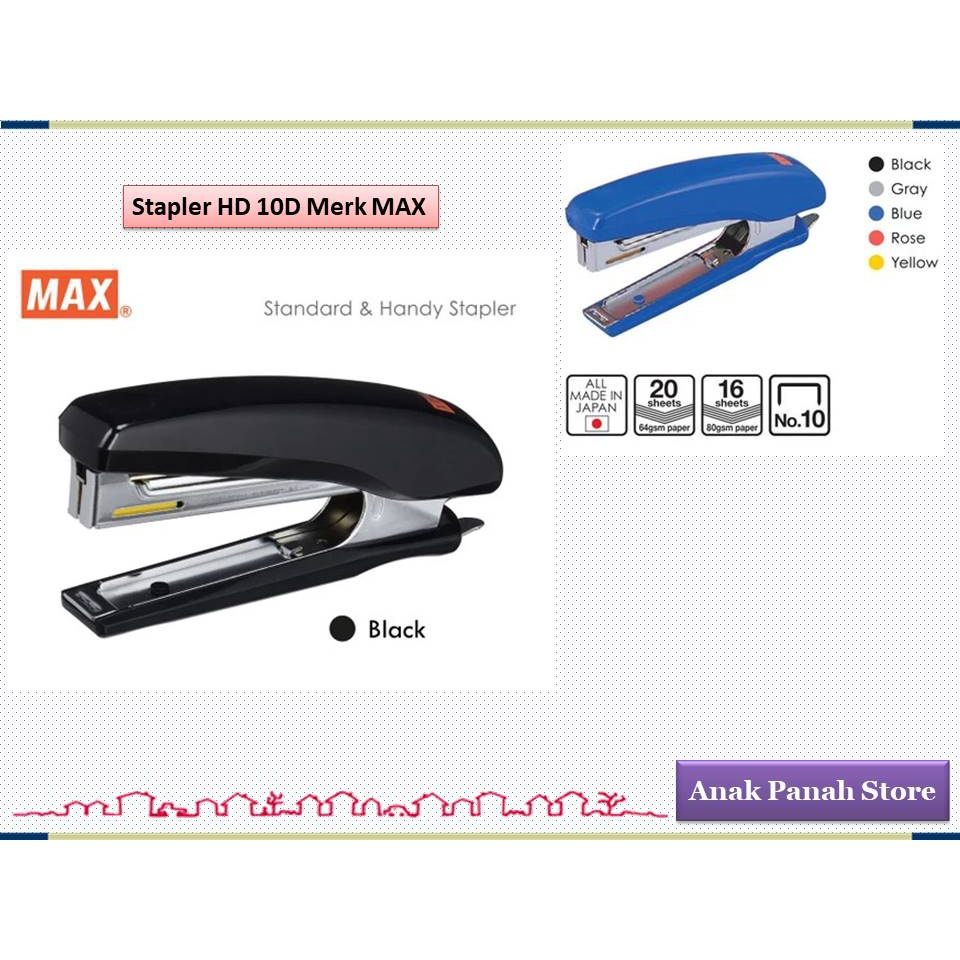 Jual Stapler Kecil HD 10 D Merk MAX | Shopee Indonesia