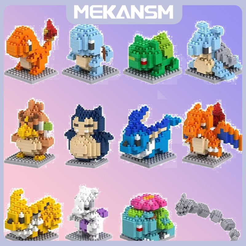 Jual MEKANSM Nano Block Pokemon Character Pikachu Mainan Blok Bangunan ...