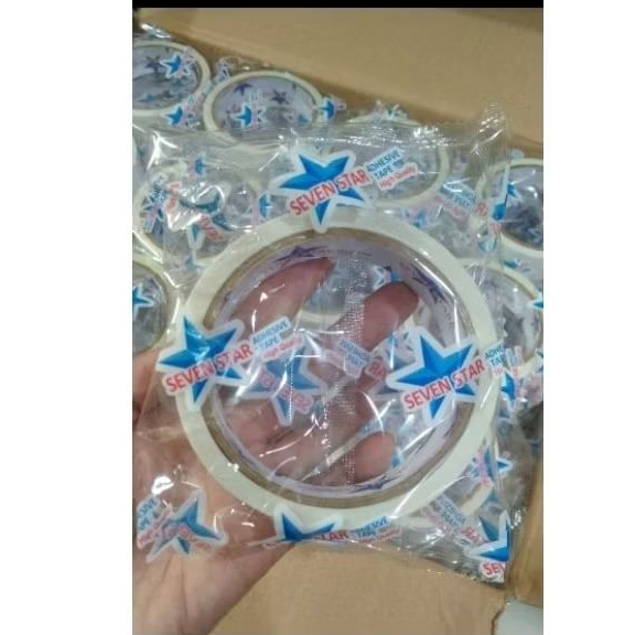 Jual Double Side Tape SEVENSTAR 24 mm TERMURAH / double tape murah ...