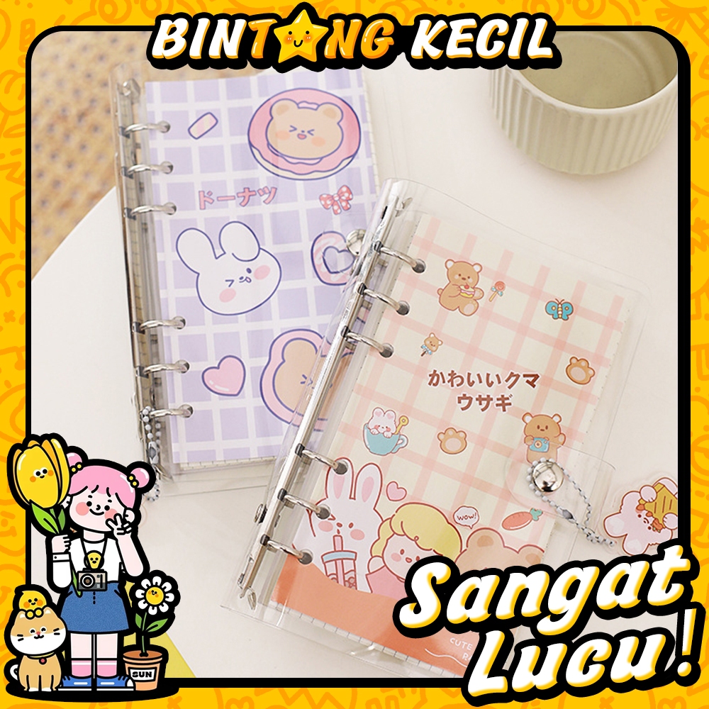 Jual Binder A6 cute/ Notebook buku catatan lucu journaling Notebook ...