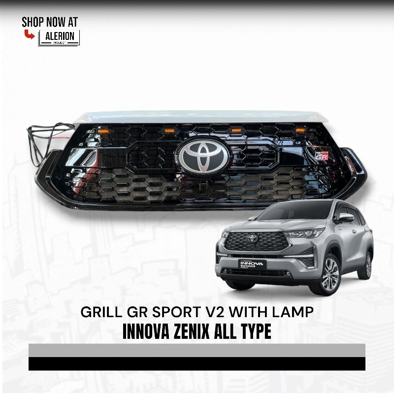 Jual Front Grill GR Sport V2 With Lamp - Toyota Innova Zenix | Shopee ...