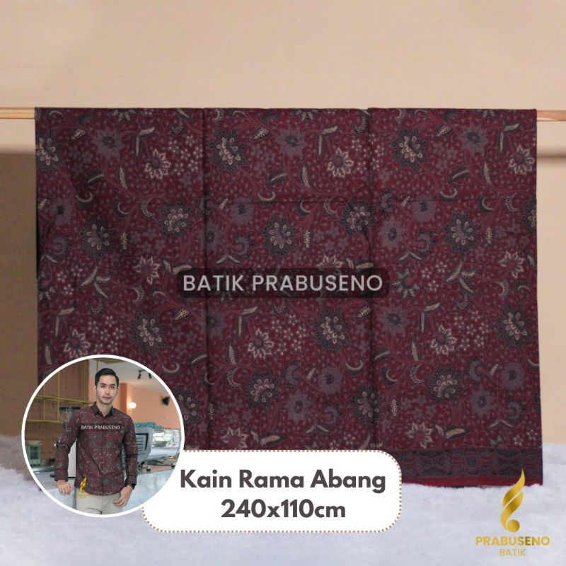 Jual Batik Prabuseno Kain Batik Print Motif RAMA ABANG Seragam ...