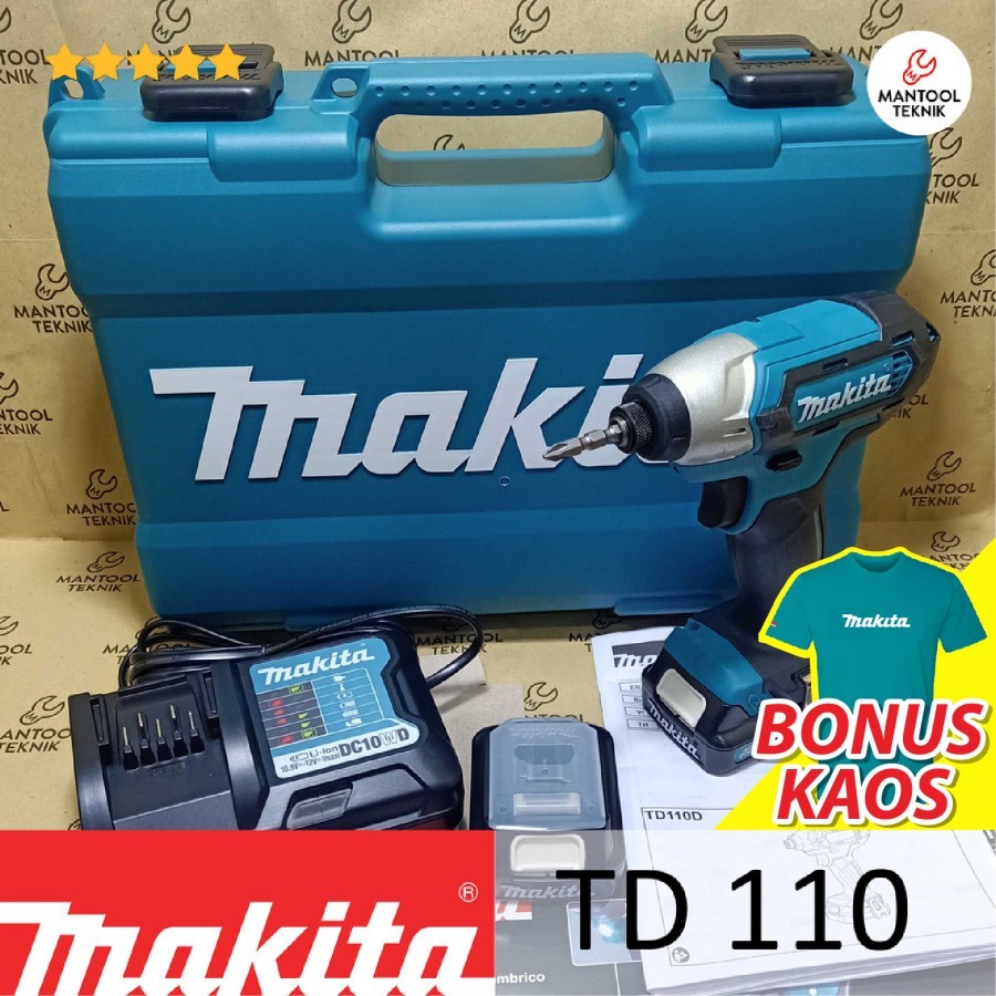 Jual TD110 / TD 110 / TD110DWYE Makita CORDLESS Impact Driver MESIN ...