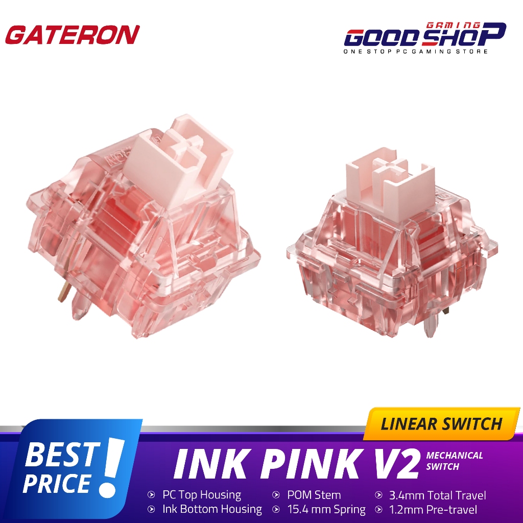 Jual Gateron Ink Pink V2 Wall Stem Keyboard Switch | Shopee Indonesia