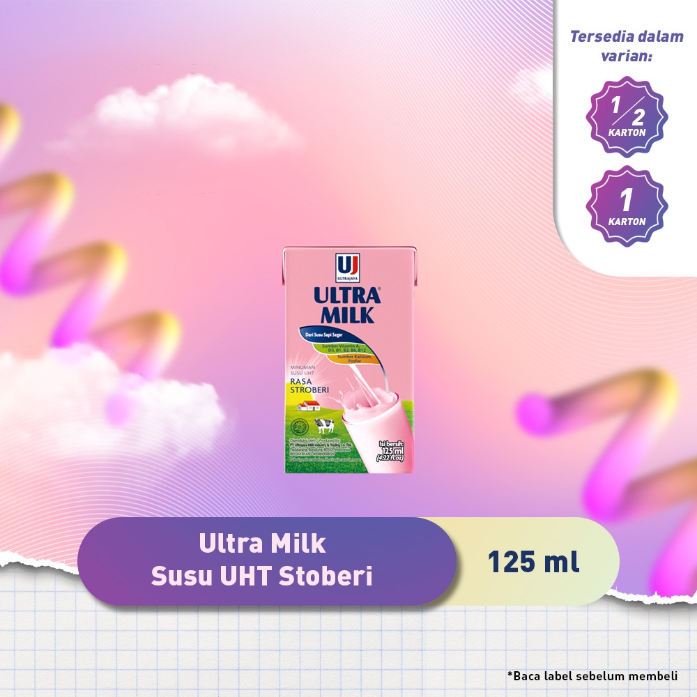 Jual Ultra Milk Strawberry 125 ml | Shopee Indonesia